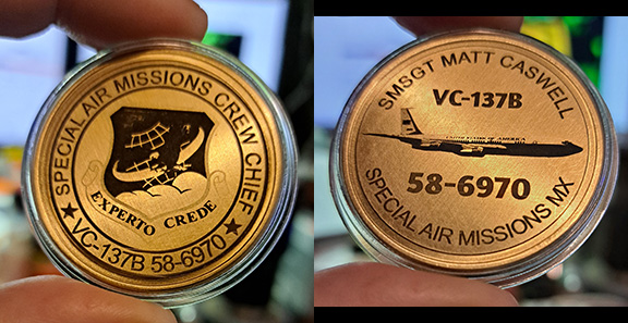 89th MAW Brass Memorabilia Coin